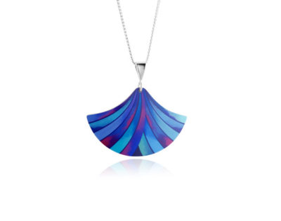 Ribbon blue pendant| Aluminium Accessories by Pixalum